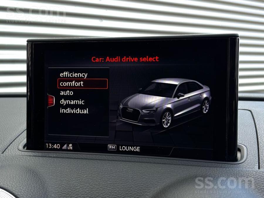 Black Audi A3 2019 in Riga, with an engine capacity of 1.60 L and mileage of 229 thousand km for 13500 €, photo 16 on AUTOMOTO.COM.LV