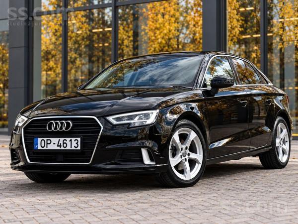Black Audi A3 2019 in Riga, with an engine capacity of 1.60 L and mileage of 229 thousand km for 12900 €, photo 1 on AUTOMOTO.COM.LV