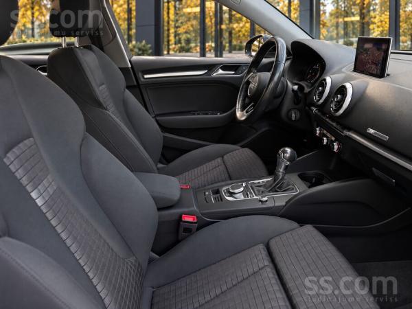 Black Audi A3 2019 in Riga, with an engine capacity of 1.60 L and mileage of 229 thousand km for 12900 €, photo 7 on AUTOMOTO.COM.LV