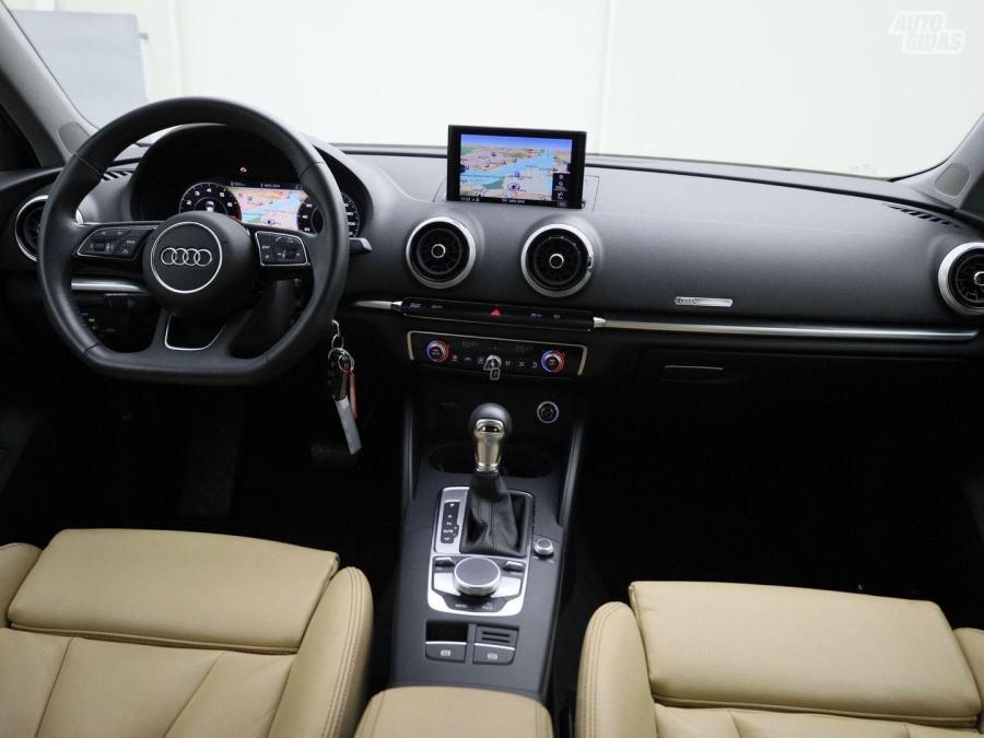 Black Audi A3 2020 in Kaunas, with an engine capacity of 1.50 L and mileage of 64 thousand km for 21564 €, photo 4 on AUTOMOTO.COM.LV