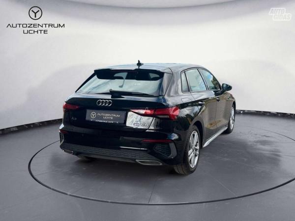 Black Audi A3 2020 in Kaunas, with an engine capacity of 2.00 L and mileage of 53 thousand km for 28819 €, photo 5 on AUTOMOTO.COM.LV