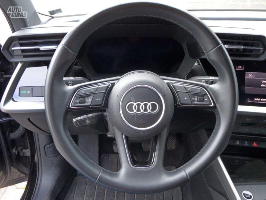 Black Audi A3 2021 in Kaunas, with an engine capacity of 2.00 L and mileage of 57 thousand km for 25784 €, photo 7 on AUTOMOTO.COM.LV