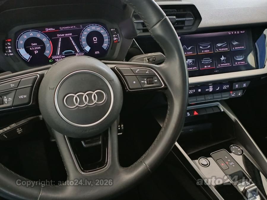Black Audi A3 2021 in Voru, with an engine capacity of 1.50 L and mileage of 209 thousand km for 19000 €, photo 13 on AUTOMOTO.COM.LV