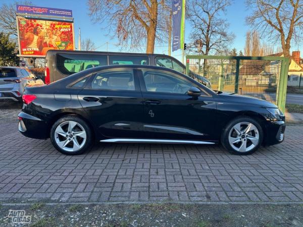 Black Audi A3 2022 in Kaunas, with an engine capacity of 1.50 L and mileage of 49 thousand km for 26108 €, photo 5 on AUTOMOTO.COM.LV