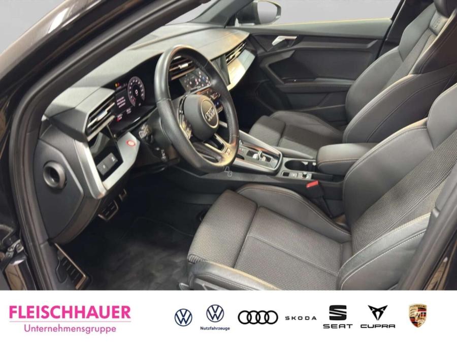 Black Audi A3 2022 in Kaunas, with an engine capacity of 1.50 L and mileage of 80 thousand km for 27025 €, photo 9 on AUTOMOTO.COM.LV