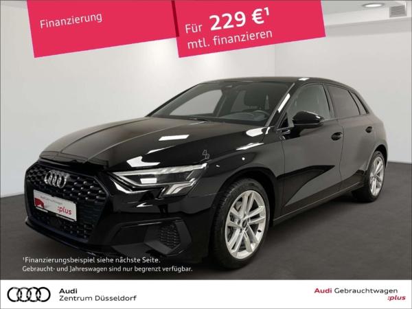 Black Audi A3 2022 in Kaunas, with an engine capacity of 1.00 L and mileage of 35 thousand km for 24357 €, photo 1 on AUTOMOTO.COM.LV