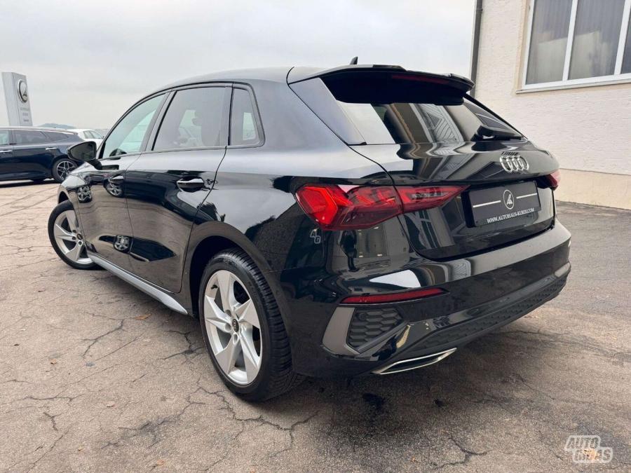 Black Audi A3 2022 in Kaunas, with an engine capacity of 1.00 L and mileage of 50 thousand km for 26925 €, photo 7 on AUTOMOTO.COM.LV