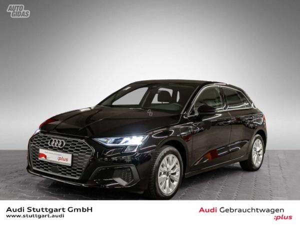 Black Audi A3 2022 in Kaunas, with an engine capacity of 1.40 L and mileage of 56 thousand km for 26139 €, photo 1 on AUTOMOTO.COM.LV