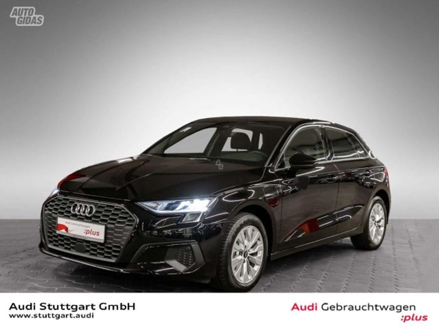 Black Audi A3 2022 in Kaunas, with an engine capacity of 1.40 L and mileage of 56 thousand km for 26139 €, photo 1 on AUTOMOTO.COM.LV