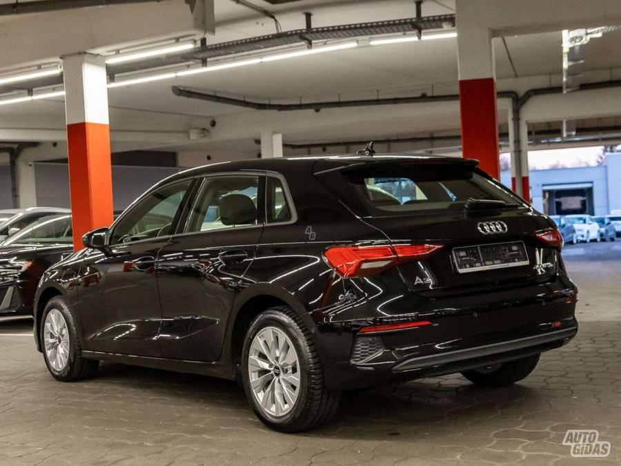 Black Audi A3 2022 in Kaunas, with an engine capacity of 1.40 L and mileage of 56 thousand km for 26139 €, photo 4 on AUTOMOTO.COM.LV