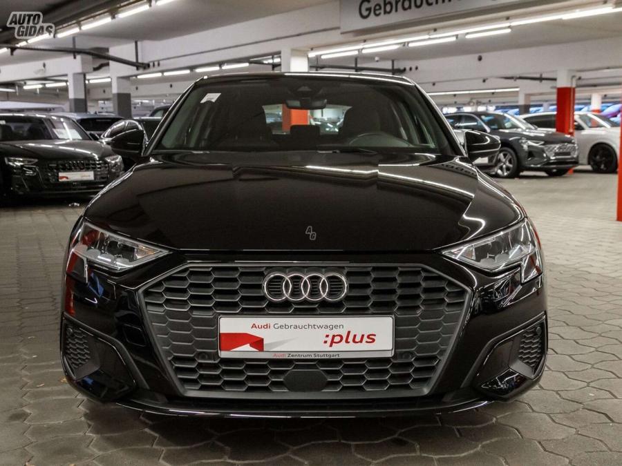 Black Audi A3 2022 in Kaunas, with an engine capacity of 1.40 L and mileage of 56 thousand km for 26139 €, photo 8 on AUTOMOTO.COM.LV