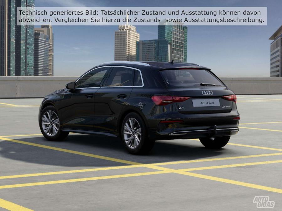 Black Audi A3 2022 in Kaunas, with an engine capacity of 1.40 L and mileage of 45 thousand km for 26778 €, photo 4 on AUTOMOTO.COM.LV