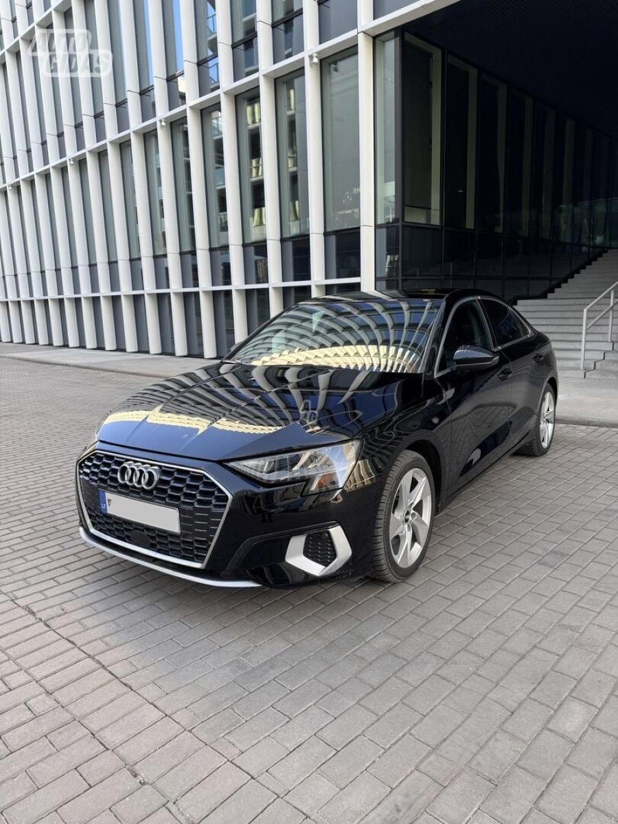 Black Audi A3 2022 in Vilnius, with an engine capacity of 2.00 L and mileage of 126 thousand km for 17900 €, photo 1 on AUTOMOTO.COM.LV