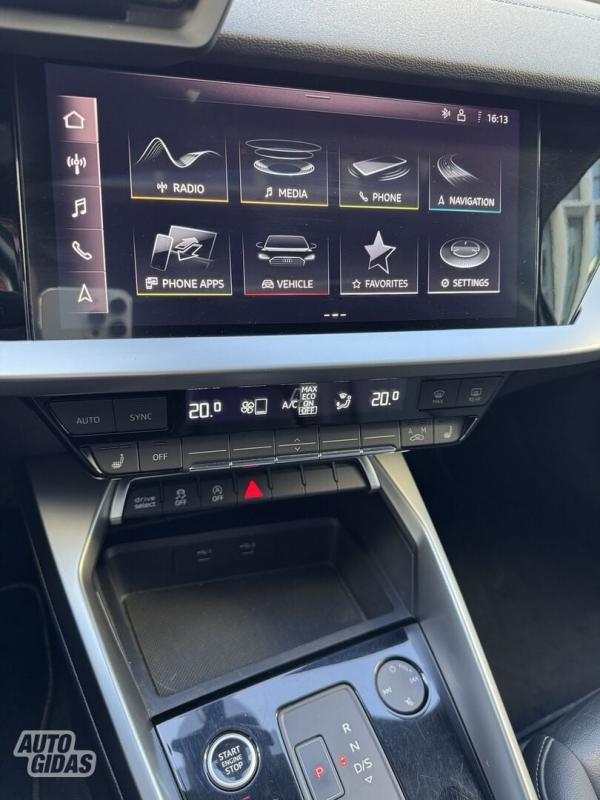 Black Audi A3 2022 in Vilnius, with an engine capacity of 2.00 L and mileage of 126 thousand km for 17900 €, photo 9 on AUTOMOTO.COM.LV