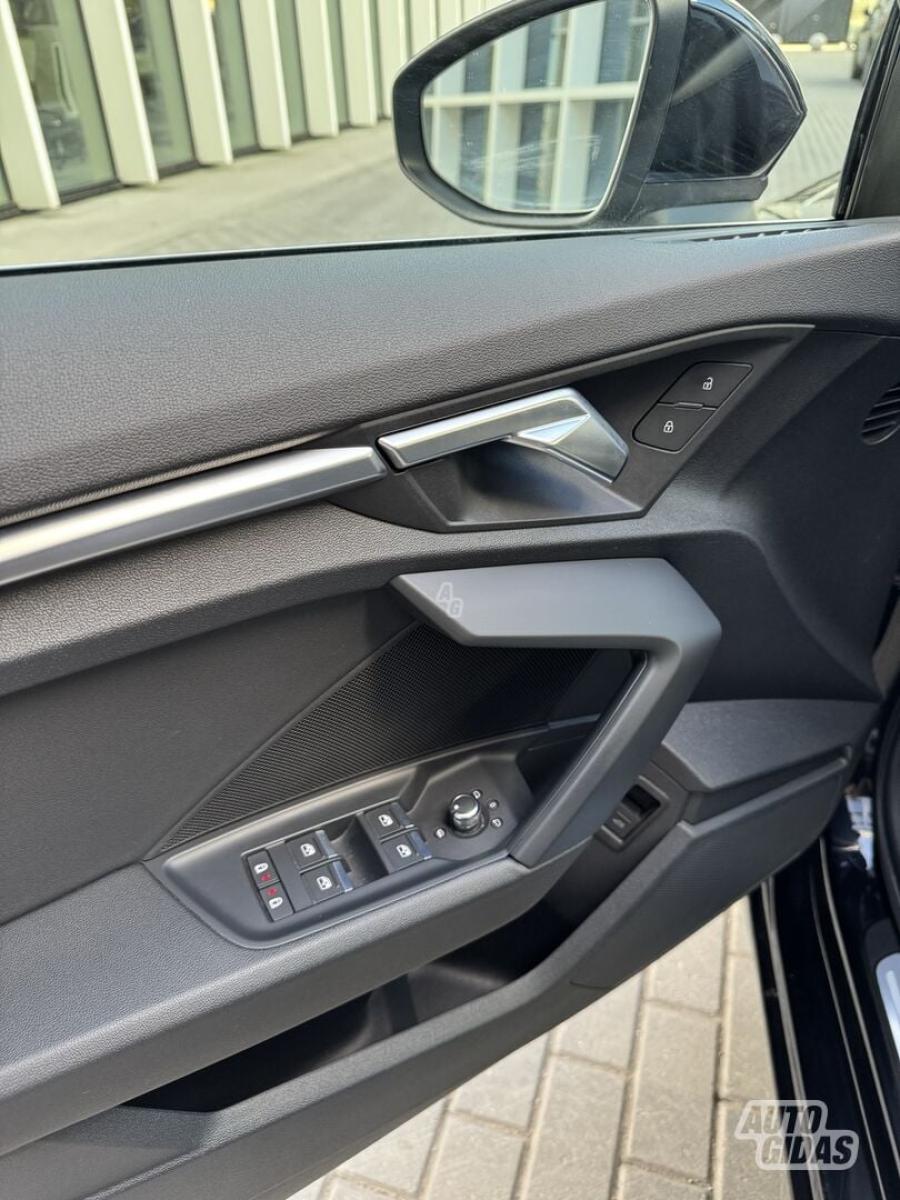 Black Audi A3 2022 in Vilnius, with an engine capacity of 2.00 L and mileage of 126 thousand km for 17900 €, photo 11 on AUTOMOTO.COM.LV
