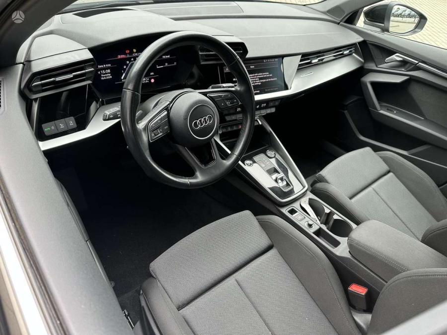 Black Audi A3 2022 in Kaunas, with an engine capacity of 1.00 L and mileage of 180 thousand km for 17900 €, photo 8 on AUTOMOTO.COM.LV