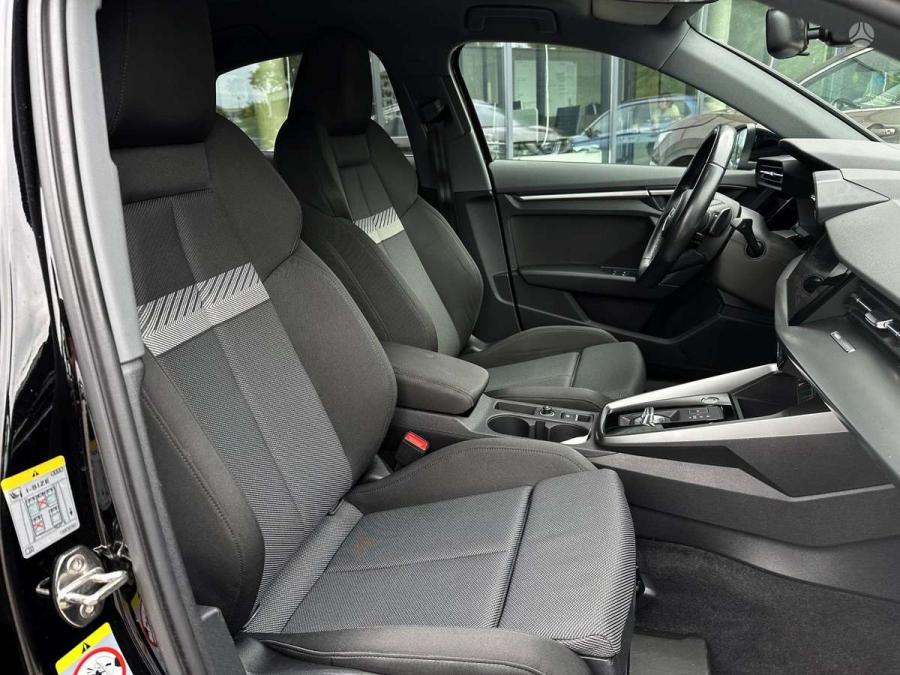 Black Audi A3 2022 in Kaunas, with an engine capacity of 1.00 L and mileage of 180 thousand km for 17900 €, photo 15 on AUTOMOTO.COM.LV