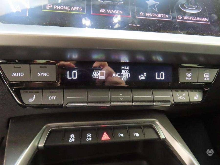Black Audi A3 2022 in Vilnius, with an engine capacity of 1.50 L and mileage of 73 thousand km for 25050 €, photo 9 on AUTOMOTO.COM.LV