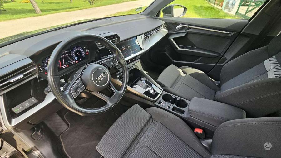 Black Audi A3 2022 in Prienai, with an engine capacity of 1.00 L and mileage of 176 thousand km for 14600 €, photo 13 on AUTOMOTO.COM.LV