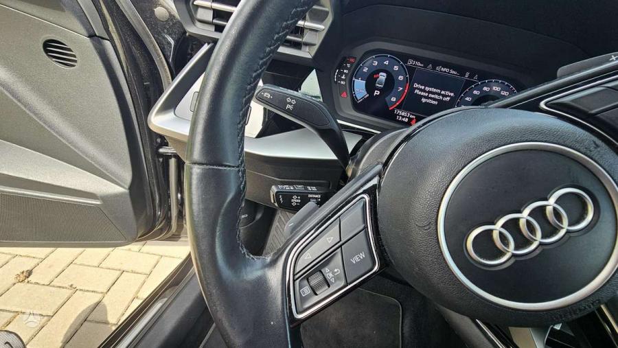 Black Audi A3 2022 in Prienai, with an engine capacity of 1.00 L and mileage of 176 thousand km for 14600 €, photo 15 on AUTOMOTO.COM.LV