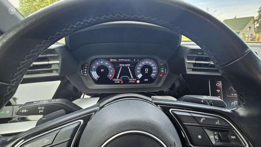 Black Audi A3 2022 in Prienai, with an engine capacity of 1.00 L and mileage of 176 thousand km for 14600 €, photo 16 on AUTOMOTO.COM.LV