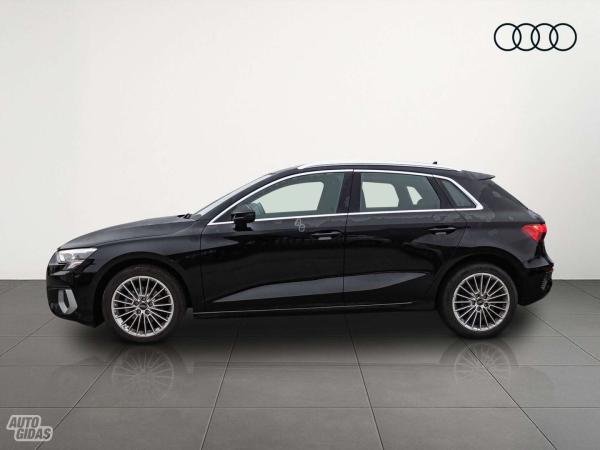 Black Audi A3 2023 in Kaunas, with an engine capacity of 1.00 L and mileage of 36 thousand km for 26799 €, photo 4 on AUTOMOTO.COM.LV