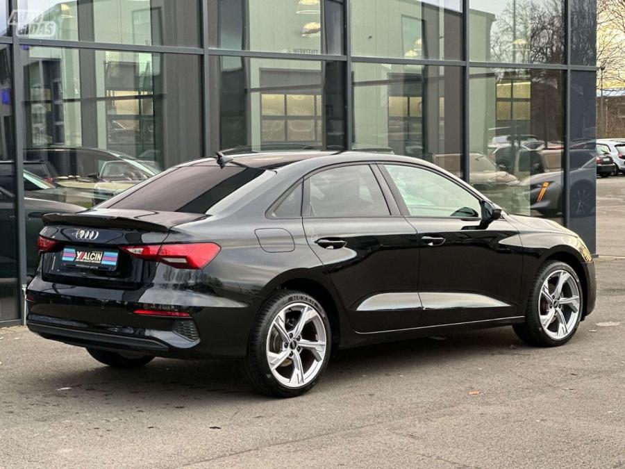 Black Audi A3 2023 in Kaunas, with an engine capacity of 1.00 L and mileage of 45 thousand km for 29085 €, photo 4 on AUTOMOTO.COM.LV