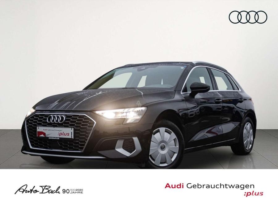 Black Audi A3 2023 in Kaunas, with an engine capacity of 1.00 L and mileage of 37 thousand km for 26799 €, photo 1 on AUTOMOTO.COM.LV