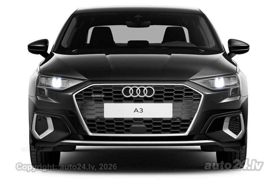 Black Audi A3 2023 in Tallinn, with an engine capacity of 2.00 L and mileage of 83 thousand km for 27995 €, photo 3 on AUTOMOTO.COM.LV