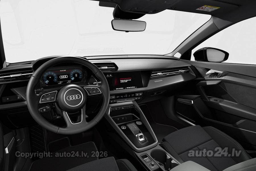 Black Audi A3 2023 in Tallinn, with an engine capacity of 2.00 L and mileage of 83 thousand km for 27995 €, photo 8 on AUTOMOTO.COM.LV