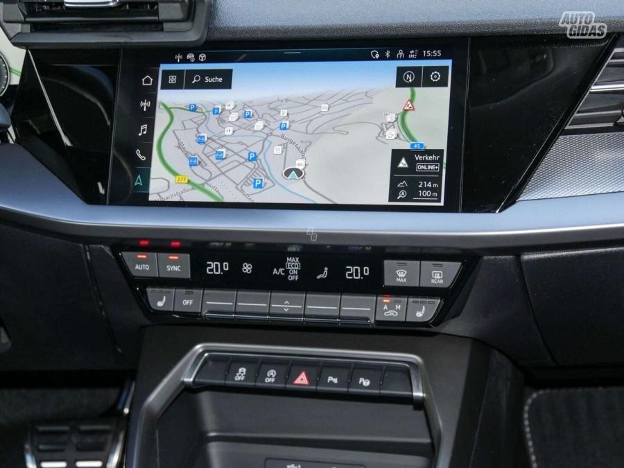 Черный Ауди А3 2024 в Каунас, объемом двигателя 1.50 л и пробегом 26 тыс. км за 33167 €, фото 7 на AUTOMOTO.COM.LV