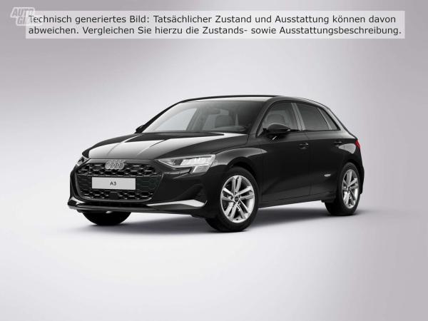 Black Audi A3 2025 in Kaunas, with an engine capacity of 1.50 L and mileage of 27 thousand km for 32664 €, photo 2 on AUTOMOTO.COM.LV