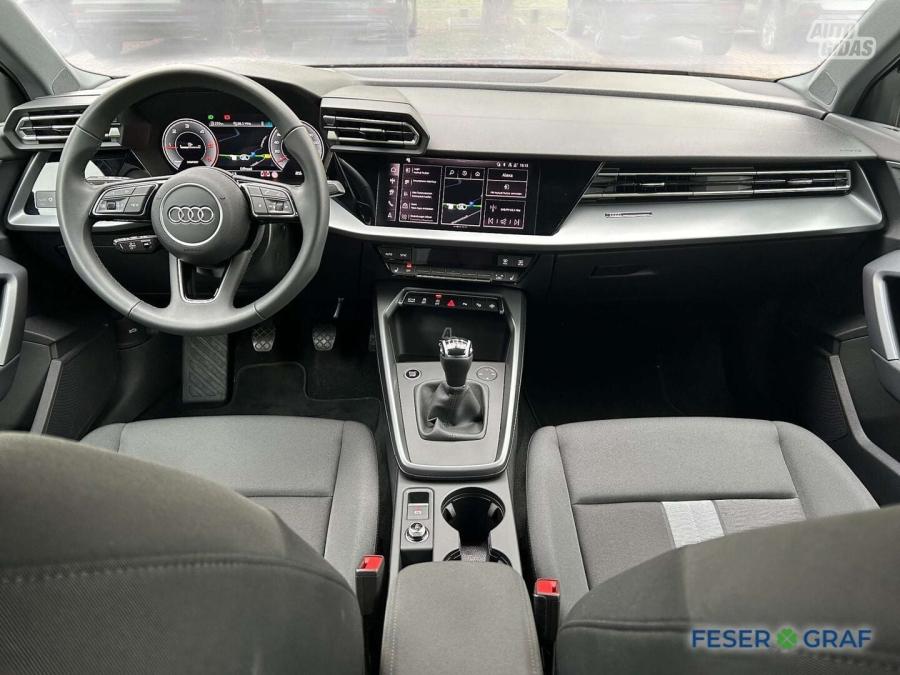 Melns Audi A3 2025 Kauņa, ar dzinēja tilpumu 2.00 L un nobraukumu 18 tūkst. km par 32690 €, foto 9 vietnē AUTOMOTO.COM.LV
