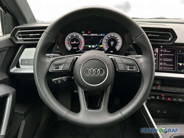 Black Audi A3 2025 in Kaunas, with an engine capacity of 2.00 L and mileage of 18 thousand km for 32690 €, photo 10 on AUTOMOTO.COM.LV
