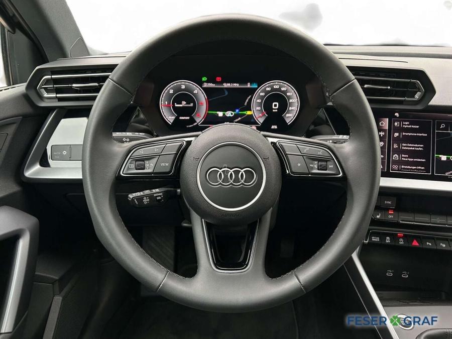 Melns Audi A3 2025 Kauņa, ar dzinēja tilpumu 2.00 L un nobraukumu 18 tūkst. km par 32690 €, foto 10 vietnē AUTOMOTO.COM.LV