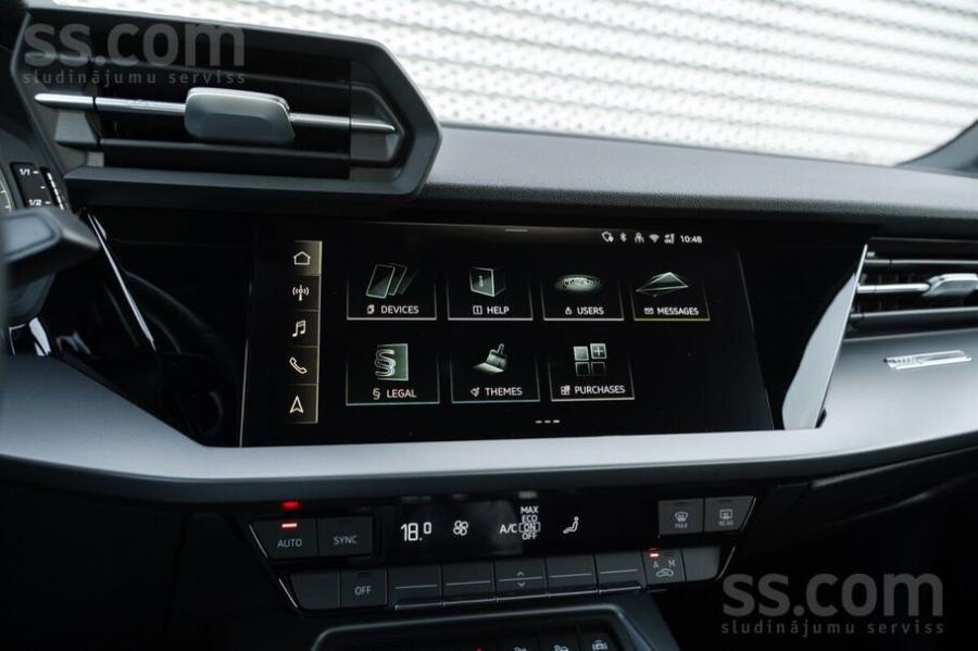 Black Audi A3 2025 in Riga, with an engine capacity of 1.50 L and mileage of 16 thousand km for 30550 €, photo 21 on AUTOMOTO.COM.LV
