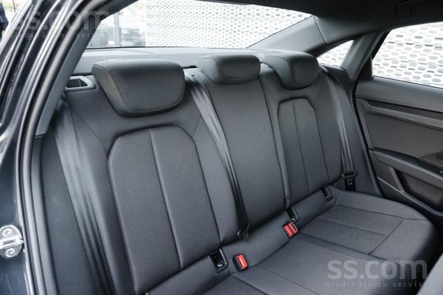 Black Audi A3 2025 in Riga, with an engine capacity of 1.50 L and mileage of 16 thousand km for 30550 €, photo 26 on AUTOMOTO.COM.LV