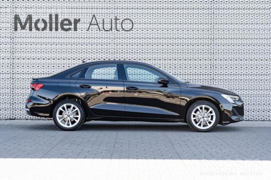 Black Audi A3 2026 in Riga, with an engine capacity of 1.50 L and mileage of 34 thousand km for 32900 €, photo 6 on AUTOMOTO.COM.LV