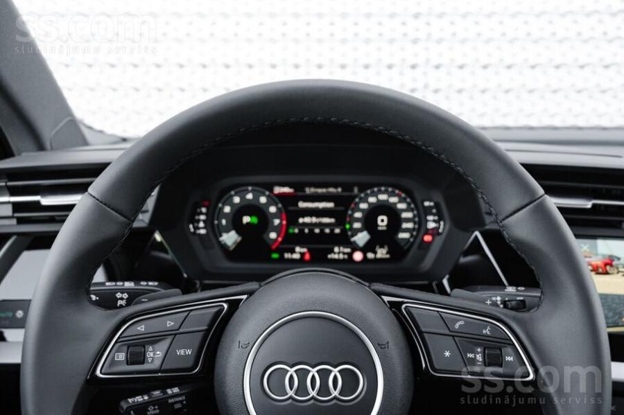 Black Audi A3 2026 in Riga, with an engine capacity of 1.50 L and mileage of 34 thousand km for 32900 €, photo 13 on AUTOMOTO.COM.LV