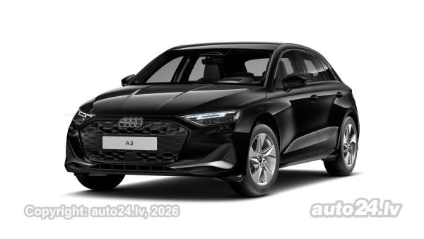 Audi A3 2026 Tallina vietnē Melns Audi A3 2026 Tallina, ar dzinēja tilpumu 2.00 L un nobraukumu 29 tūkst. km par 29900 €, foto 1 vietnē AUTOMOTO.COM.LV