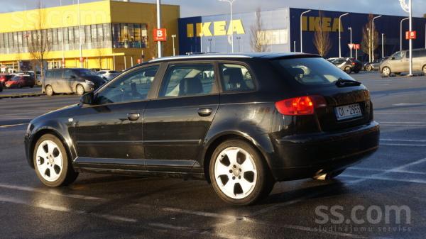 Black Audi A3 2005 in Riga, with an engine capacity of 2.00 L and mileage of 183 thousand km for 3000 €, photo 3 on AUTOMOTO.COM.LV