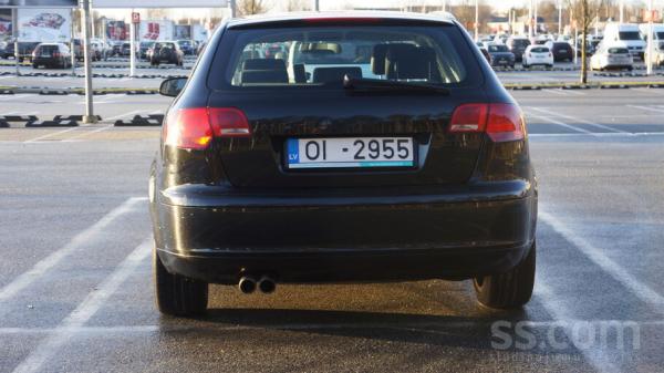 Black Audi A3 2005 in Riga, with an engine capacity of 2.00 L and mileage of 183 thousand km for 3000 €, photo 4 on AUTOMOTO.COM.LV