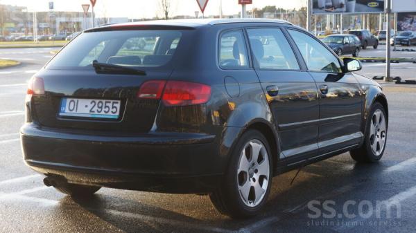 Black Audi A3 2005 in Riga, with an engine capacity of 2.00 L and mileage of 183 thousand km for 3000 €, photo 5 on AUTOMOTO.COM.LV