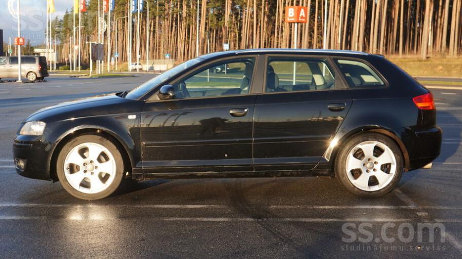 Black Audi A3 2005 in Riga, with an engine capacity of 2.00 L and mileage of 183 thousand km for 2700 €, photo 2 on AUTOMOTO.COM.LV