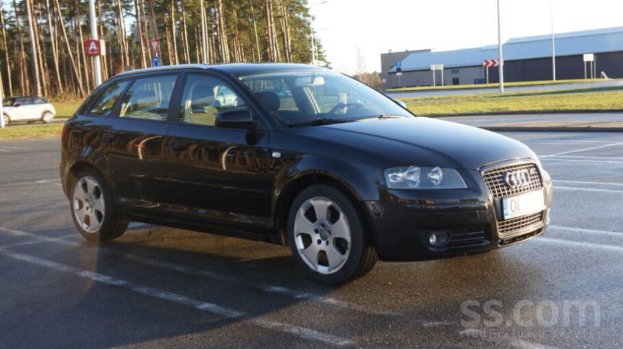 Black Audi A3 2005 in Riga, with an engine capacity of 2.00 L and mileage of 183 thousand km for 2700 €, photo 7 on AUTOMOTO.COM.LV
