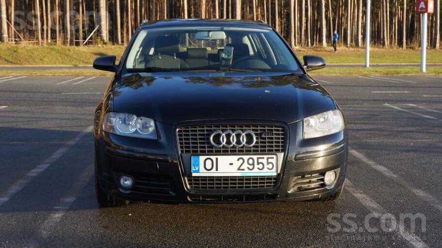 Black Audi A3 2005 in Riga, with an engine capacity of 2.00 L and mileage of 183 thousand km for 2700 €, photo 8 on AUTOMOTO.COM.LV