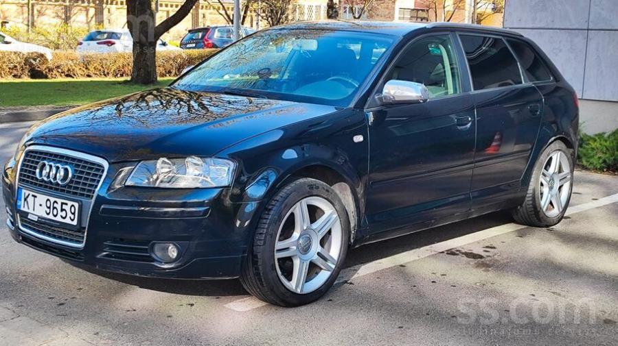 Black Audi A3 2007 in Riga, with an engine capacity of 1.60 L and mileage of 355 thousand km for 2200 €, photo 4 on AUTOMOTO.COM.LV