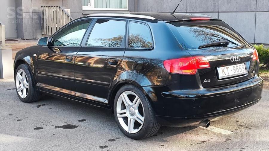 Black Audi A3 2007 in Riga, with an engine capacity of 1.60 L and mileage of 355 thousand km for 2200 €, photo 5 on AUTOMOTO.COM.LV
