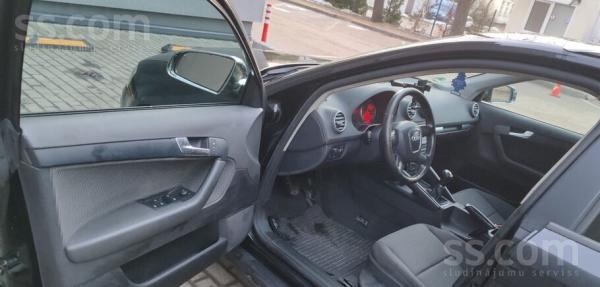 Black Audi A3 2007 in Riga, with an engine capacity of 1.60 L and mileage of 355 thousand km for 2200 €, photo 6 on AUTOMOTO.COM.LV