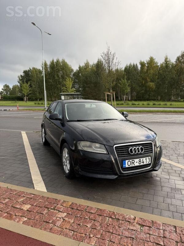 Ауди А3 2010 в Елгава на AUTOMOTO.COM.LV Черный Ауди А3 2010 в Елгава, объемом двигателя 1.60 л и пробегом 430 тыс. км за 4200 €, фото 3 на AUTOMOTO.COM.LV